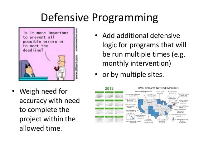 Defensive Programming 2013 03 18