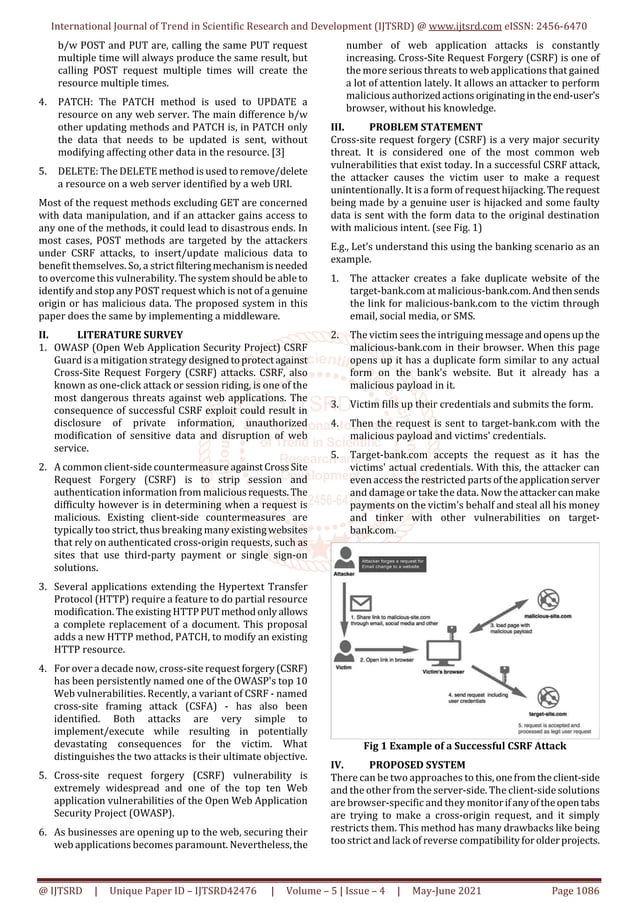 CSRF Attacks and its Defence using Middleware | PDF | Web Development | Internet