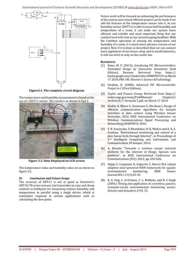 Microcontroller Based Room Temperature and Humidity Measurement System | PDF