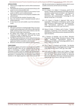 Multipurpose Student Smart Card | PDF