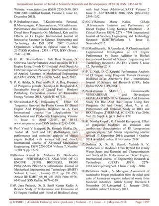 Pongamia Bio Diesel '“ A Review | PDF