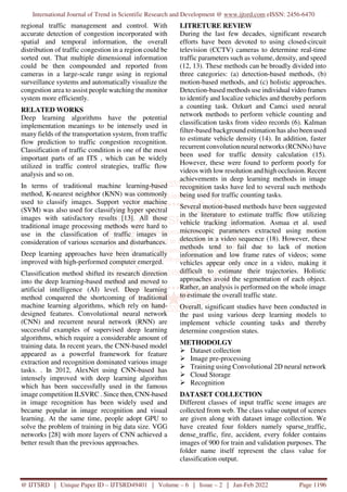 Traffic Congestion Detection Using Deep Learning | PDF