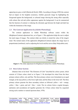 Using Adobe Photoshop to Scale the Rate of the Shape’s Deformation By Colour Contrast ...