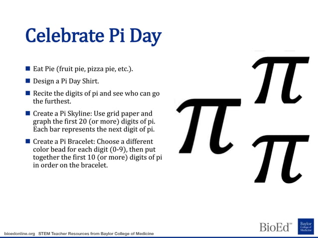 All about pi and its History, on 14th March | PPT