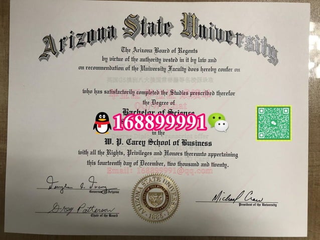 Arizona State University degree offer diploma Transcript | PPT