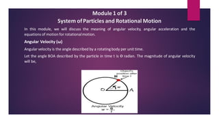 System of particles class 11 physics presentation | PDF