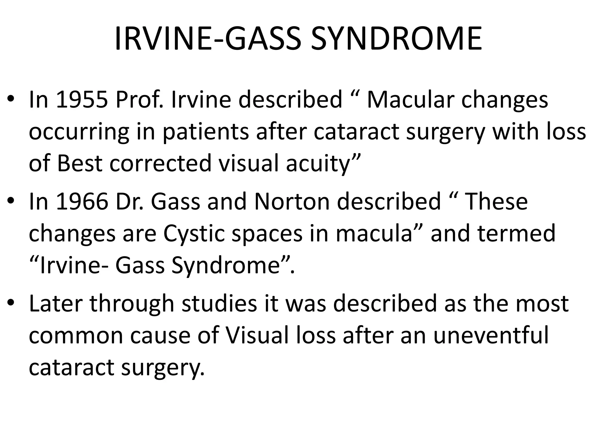 irvine gass syndrome | PPT