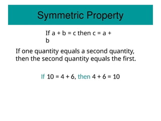 Properties of Equality, Identity, and Operations | PPTX