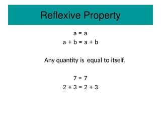 Properties of Equality, Identity, and Operations | PPTX