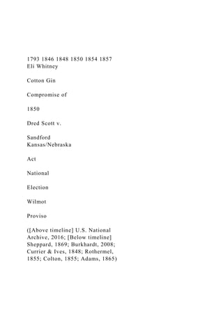 1793 1846 1848 1850 1854 1857Eli Whitney Cotton GinC.docx