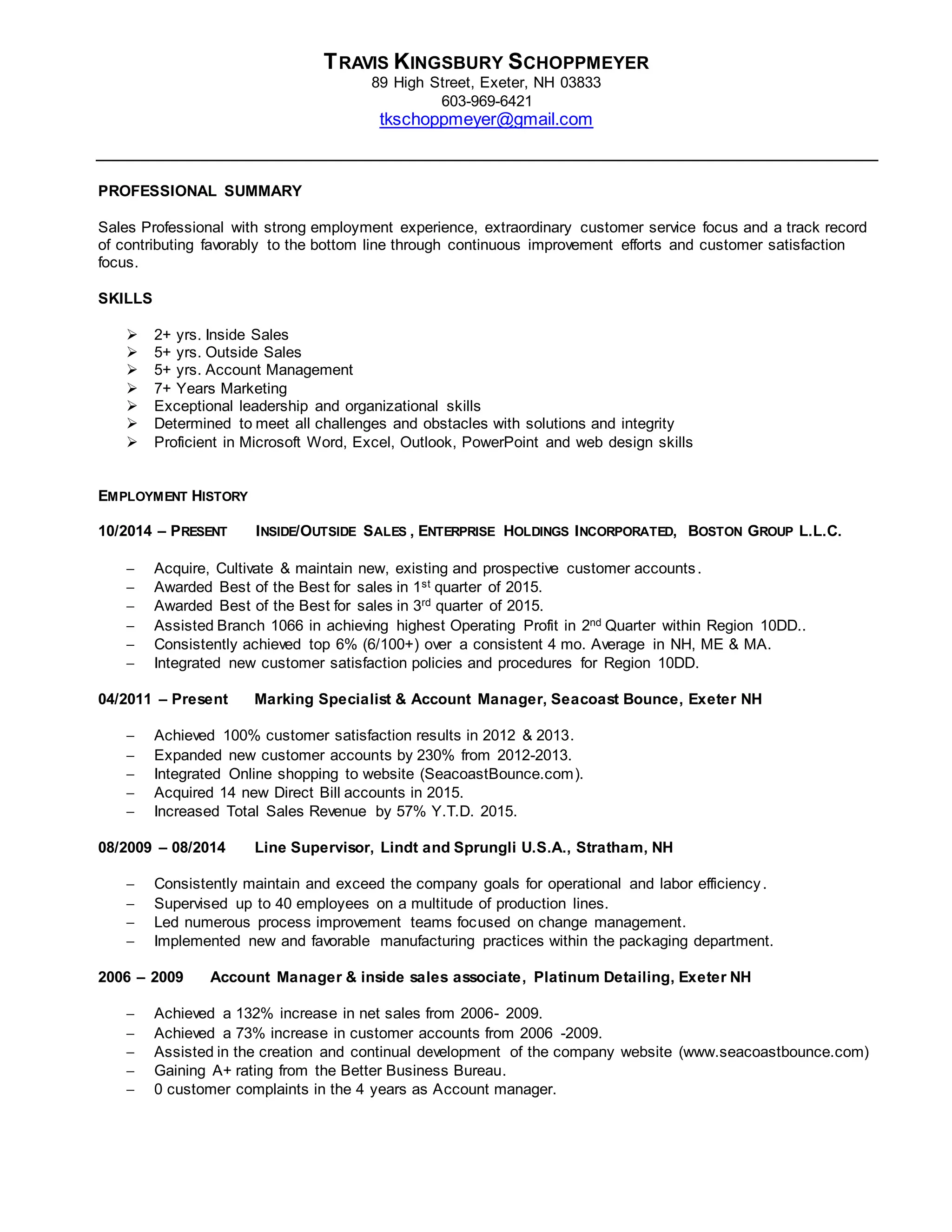 Resume Travis Schoppmeyer | DOCX