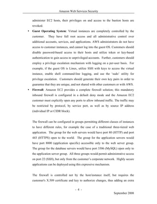 Amazon Web Services: Overview of Security Processes | PDF