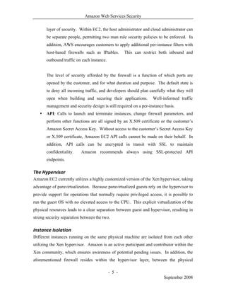 Amazon Web Services: Overview of Security Processes | PDF
