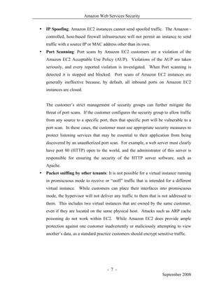 Amazon Web Services: Overview of Security Processes | PDF
