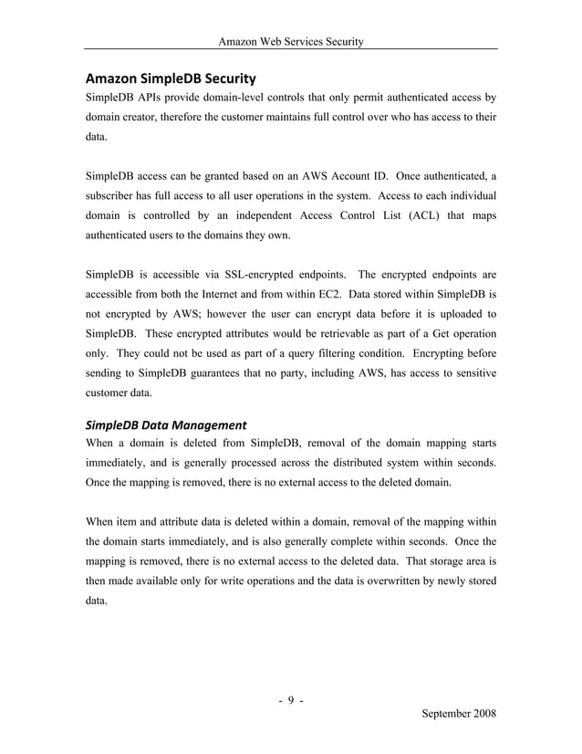 Amazon Web Services: Overview of Security Processes | PDF