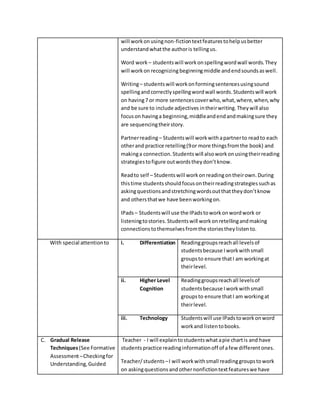 reading non fiction lesson | DOCX | Educational Assessment | Education
