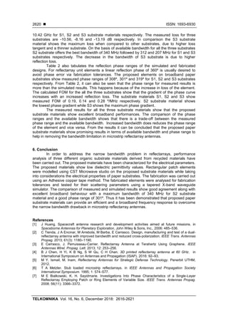 Performance Enhancement of Wideband Reflectarray Antennas Embedded on ...