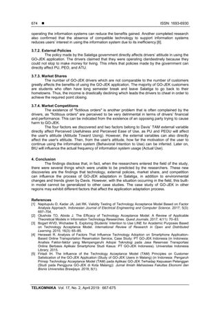 Technology acceptance model for evaluating IT of online based ...