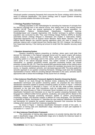 New instances classification framework on Quran ontology applied to question answering system | PDF