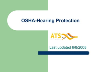 OSHA-Hearing Protection | PPT
