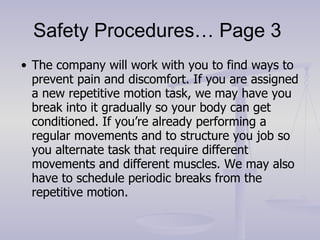 OSHA-Musculoskeletal Disorders | PPT | Physical Therapy | Wellness