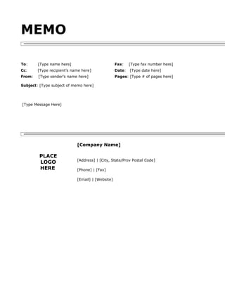 Copy of Simple Memo | DOC