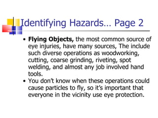 OSHA Eye and Face Protection | PPT
