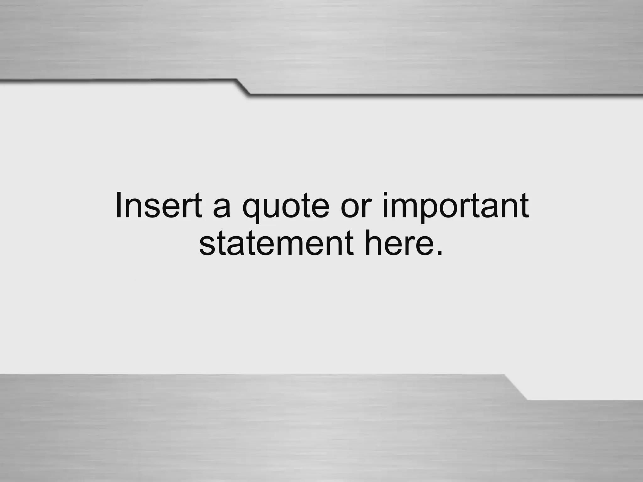 Copy of Brushed Metal Theme Presentation | PPT