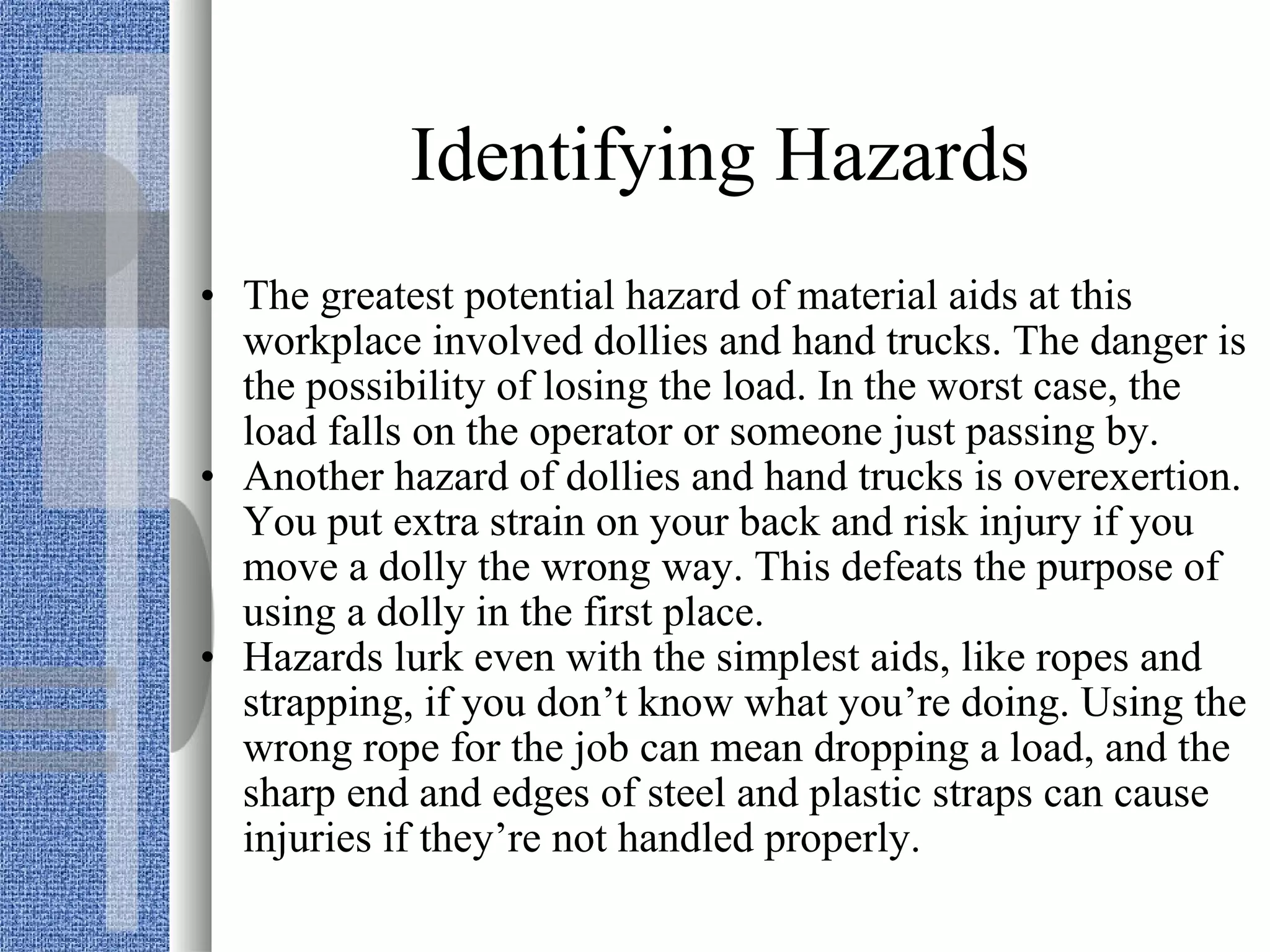 OSHA- Material Handling | PPT