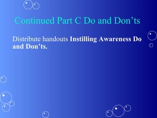 Presentation INstalling Safety Awareness | PPT | Careers