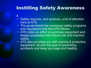 Presentation INstalling Safety Awareness | PPT | Careers