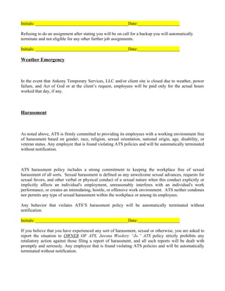 Employee Handbook Intitials and dates updated 5-28-09 | PDF