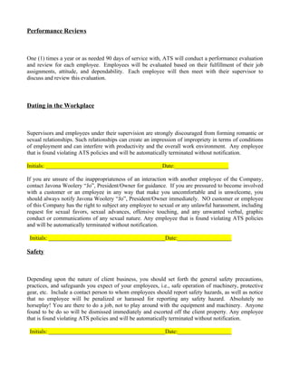 Employee Handbook Intitials and dates updated 5-28-09 | PDF