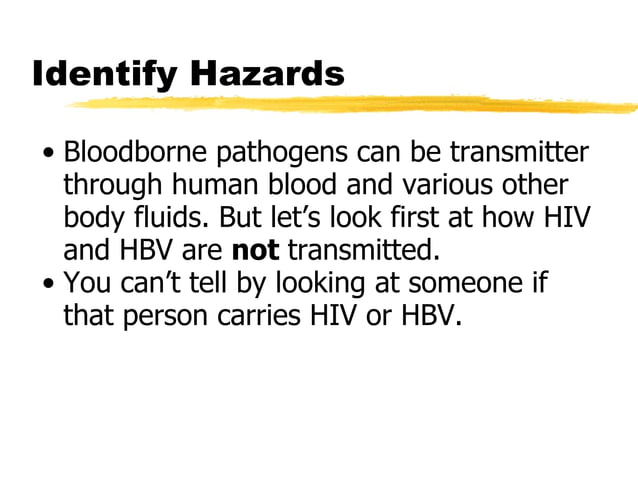 OSHA- Bloodborne Pathogens | PPT