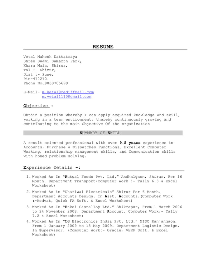 Mahesh_Resume | PDF