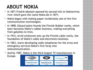Fall of nokia.ppt and why the nokia has been fall suddenly and get into ...