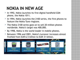 Fall of nokia.ppt and why the nokia has been fall suddenly and get into ...