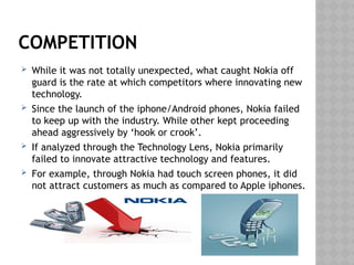 Fall of nokia.ppt and why the nokia has been fall suddenly and get into ...