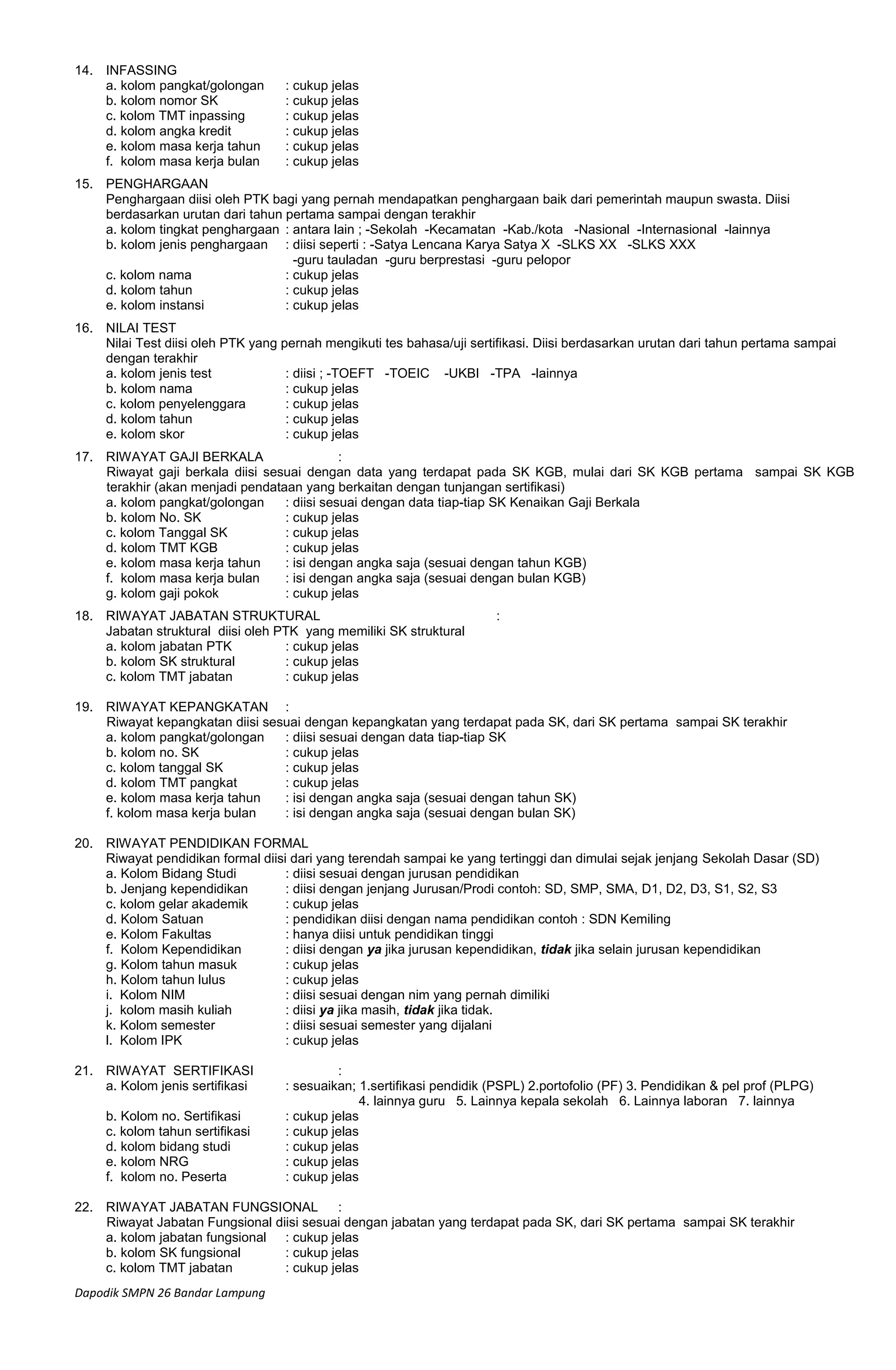 179924190 petunjuk-pengisian-formulir-ptk-2013 | PDF