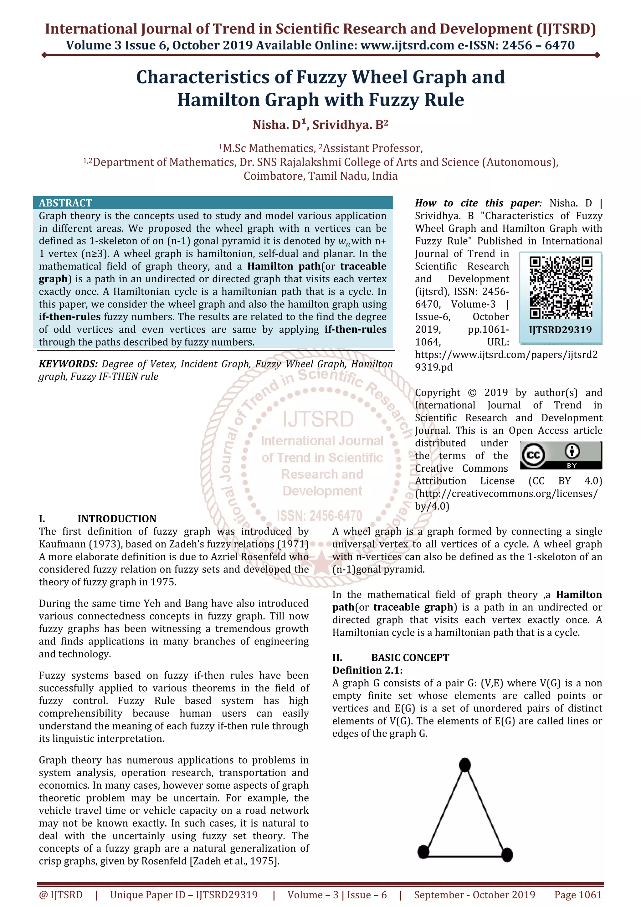 Characteristics of Fuzzy Wheel Graph and Hamilton Graph with Fuzzy Rule ...