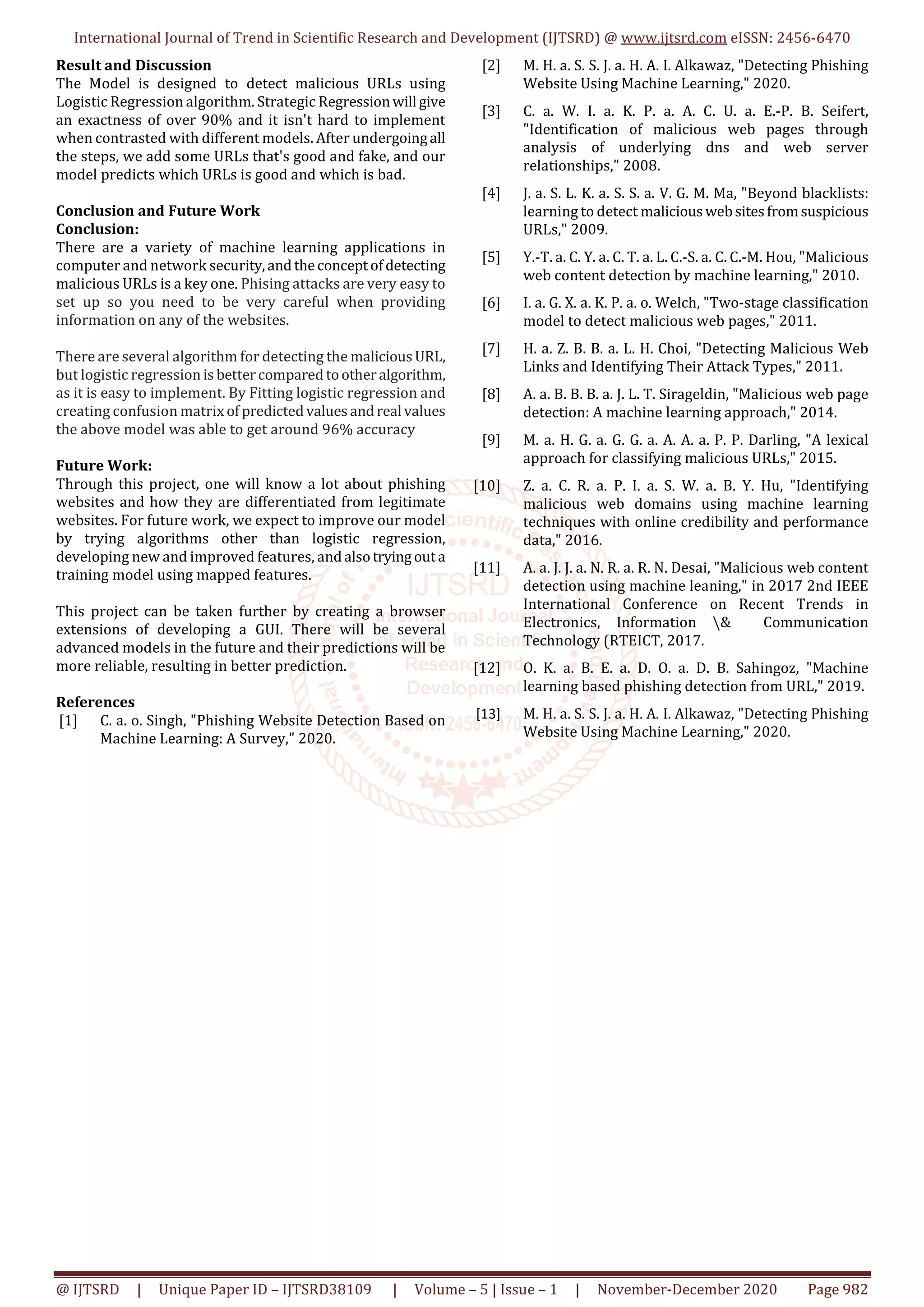 Phishing URL Detection | PDF