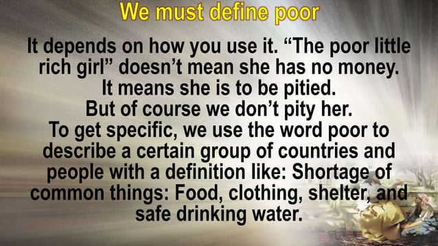 179 What Jesus Said About The Poor Among Us | PPT