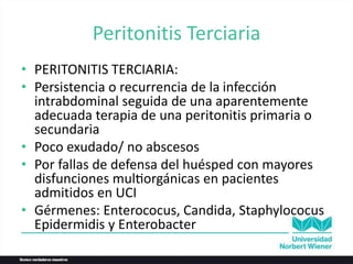Semiología de Peritonitis - Univ. Wiener | PPTX