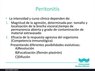 Semiología de Peritonitis - Univ. Wiener | PPTX