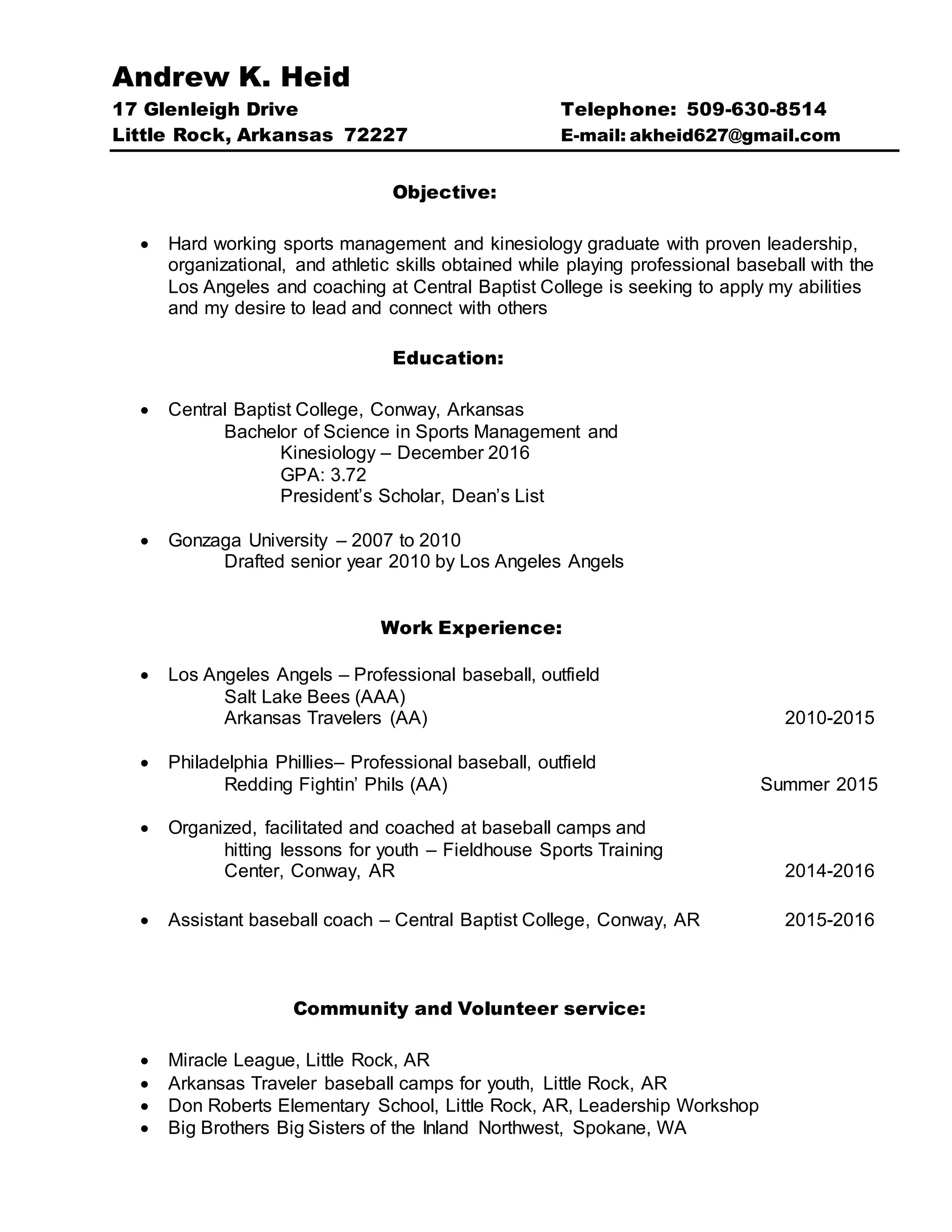 Resume Andrew Heid | DOCX