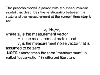 Kalman filtering and it's applications | PPTX