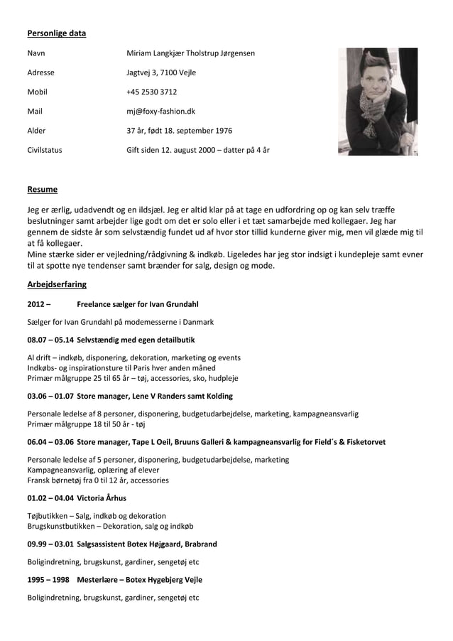 Miriam CV 2014 | DOCX