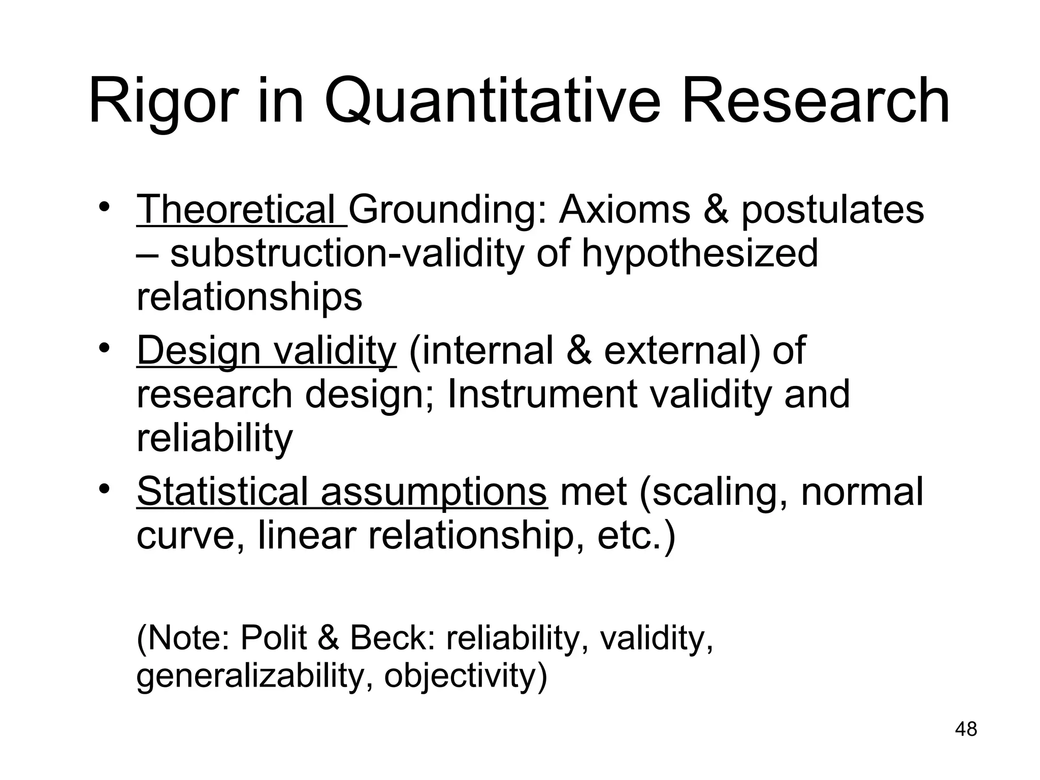 Advanced Quantitative Methods | PPT