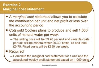 17a marginal costing & breakeven analysis | PPT