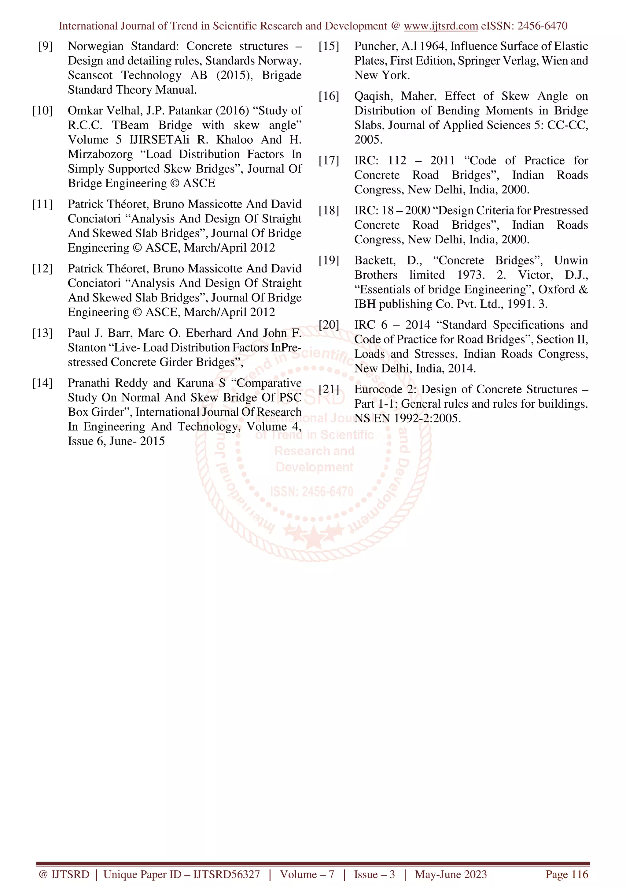 Analysis of Two Different Span Skew Slab Bridge using ETAB Software by ...
